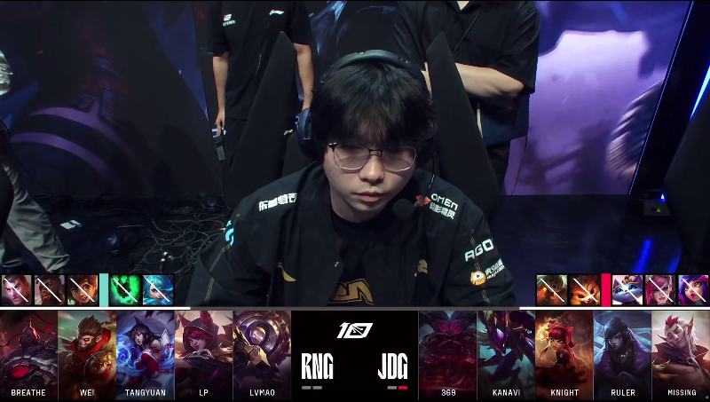 【战报】JDG 2-0 RNG：JDG双C稳定发挥 战胜RNG收获五连胜