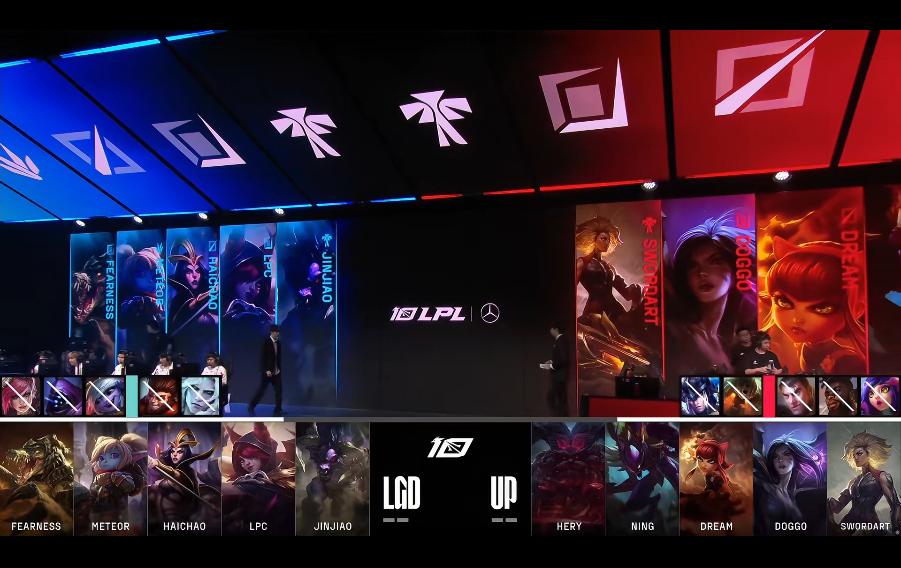 【战报】UP 2-1 LGD：UP让一追二战胜LGD止住七连败